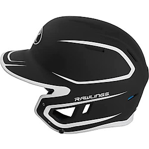 Rawlings | MACH Batting Helmet | Matte Black/White | Senior (6 7/8" - 7 5/8")