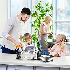 Sorbus Utensil Caddy — Use For Napkin, Cutlery, Plate Holder — Stackable Flatware Caddy, Tabletop Organizer — Ideal for Dining Table, Party, Buffet, Kitchen, Entertaining (Black)