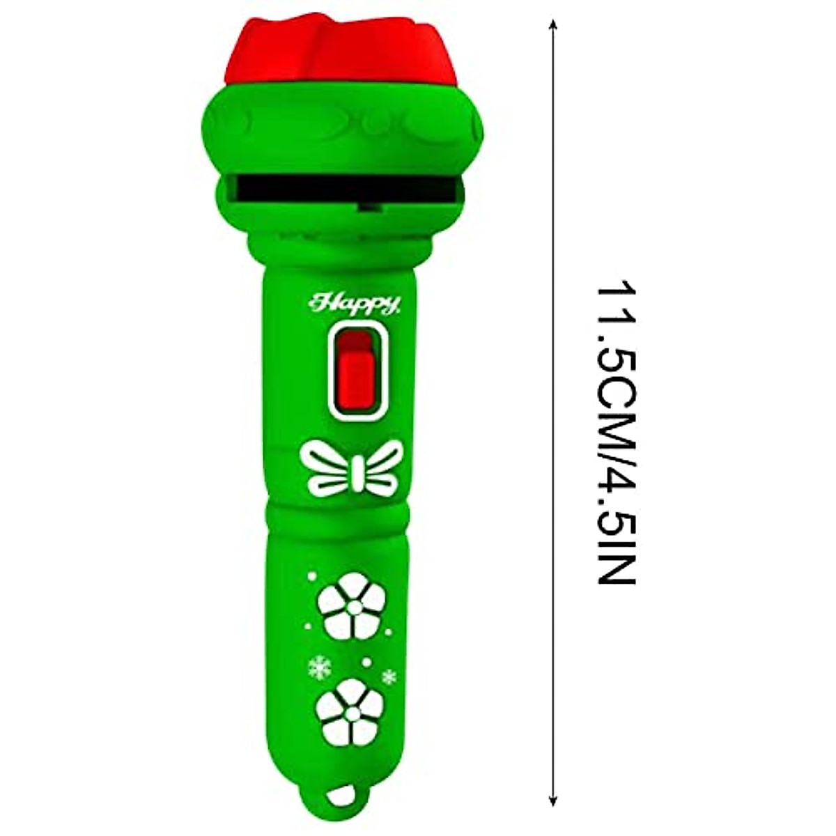 Aubatece Baby Lights Christmas Slide Projector and Lighting 2 in 1 Slide Projector Flashlight Kids Christmas Flashlight Projector Bedtime Toys Kids Fun Toys Neon Cloud Light (Green #2, One Size)