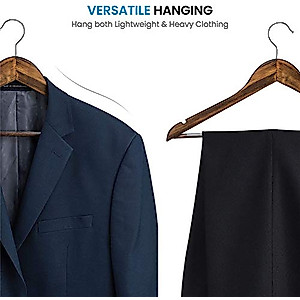 GSDNV 10/20PCS Wide Shoulder Wonder Hangers Coat Solid Wood Mounted Sundries Handbag High-Grade Suit Adult Woods Hanger for Clothes (Color : 20pcs)