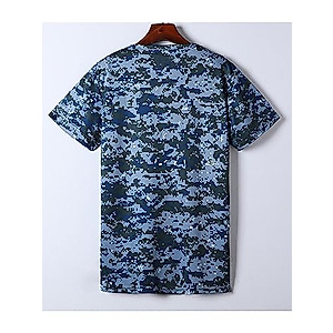 Jugaoge Kids Boys Girls Short Sleeve Fashion T-Shirt Workout Casual Tee Tops Sport Running Cycling Shirts Blue 7-8 Years