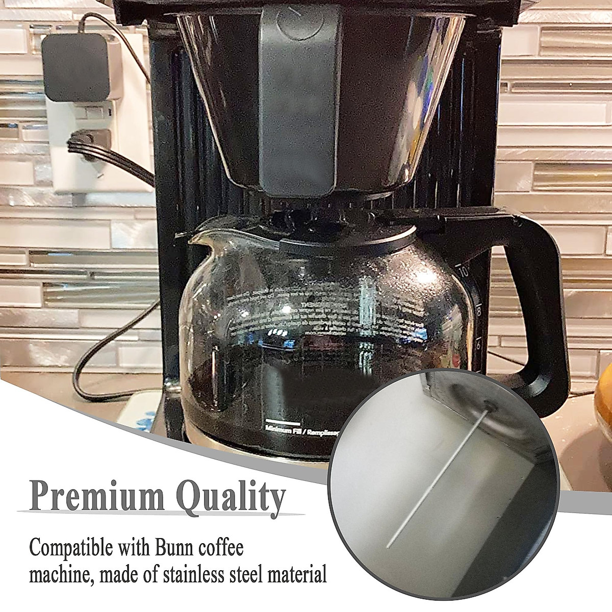 Deliming Spring Fits for Bunn Coffee Brewers 01188 01188.0000,reusable for Bunn coffee maker cleaner (Pack of 1)