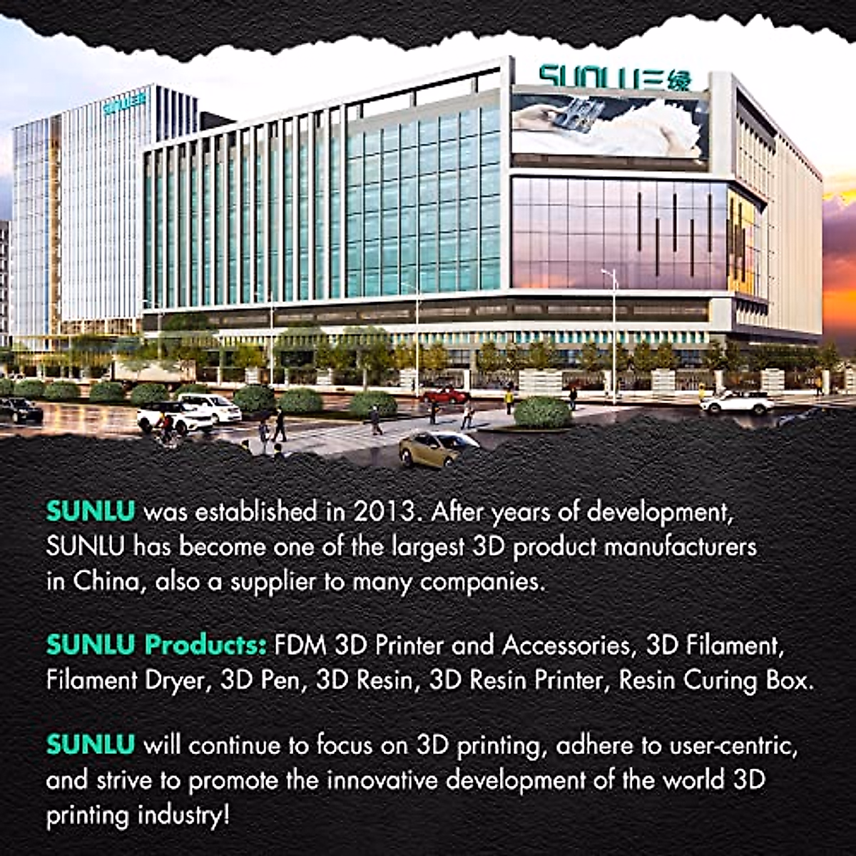 PLA 3D Printer Filament, SUNLU Neatly Wound PLA Filament 1.75mm Dimensional Accuracy +/- 0.02mm, Fit Most FDM 3D Printers, Good Vacuum Packaging Consumables, 1kg Spool (2.2lbs), 330 Meters, PLA Black