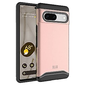 TUDIA Merge Compatible with Google Pixel 7 Case, [with mmWave 5G Antenna Cutout] Shockproof Military Grade Slim Dual Layer Protection for Pixel 7 2022 - Rose Gold