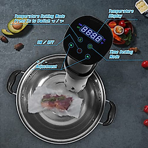 Sous Vide Machines, Sous Vide Cooker, Immersion Circulators, Precision Cooker, with Recipe,Temperature and Time Digital Display Control, 1000W