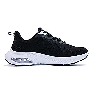 GANNOU Women's Air Running Shoes Fashion Tennis Sport Gym Jogging Walking Fitness Sneakers Black US 8.5