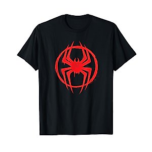 Marvel Spider-Man Across The Spider-Verse Part 1 Miles Logo T-Shirt