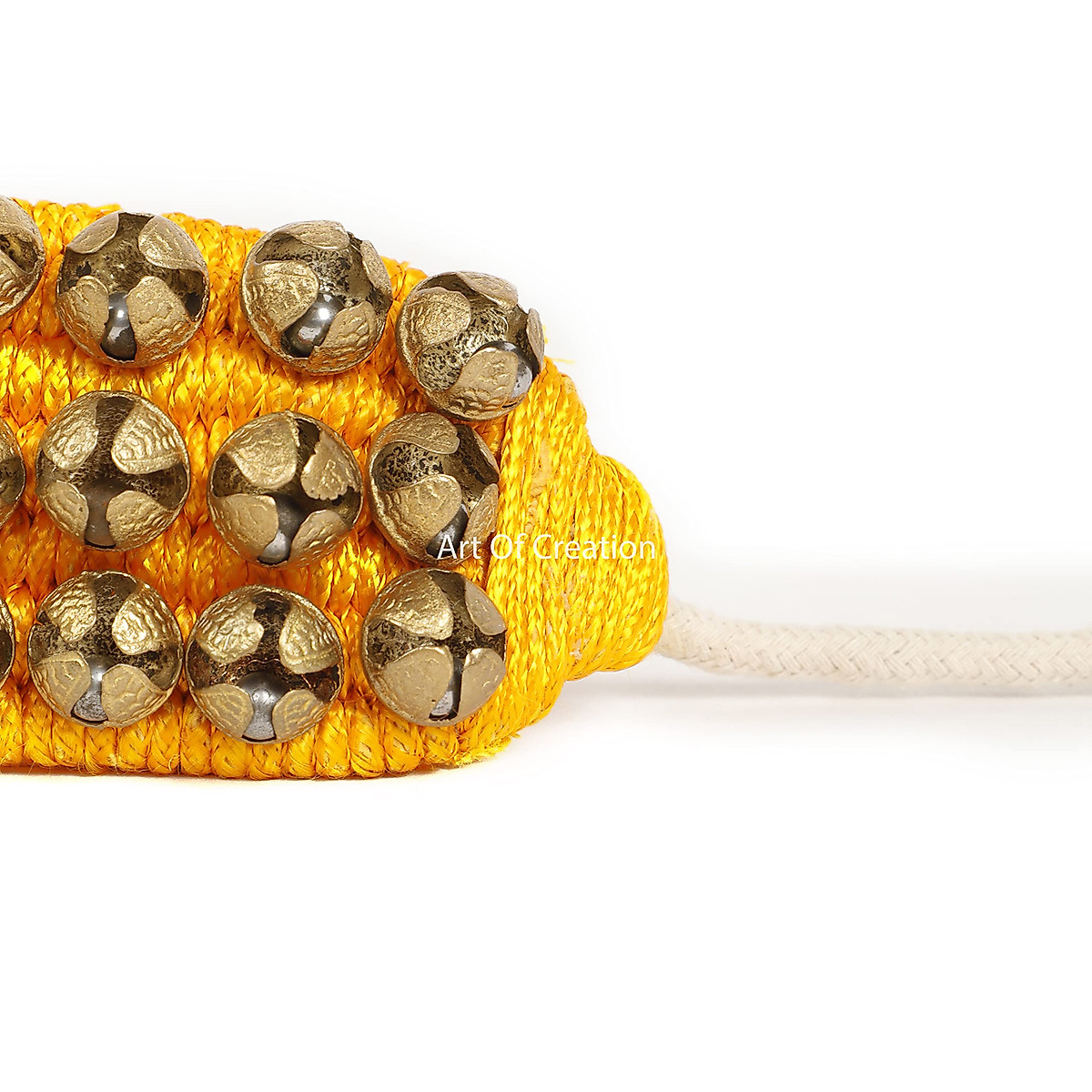 Art Of Creation Dancing Kathak Ghungroo Ankle Bells Pair | 3 Lines Musical Instrument Classical Bharatnatayam Kuchchipudi Dancking Ghungroo From India (60 Bell)