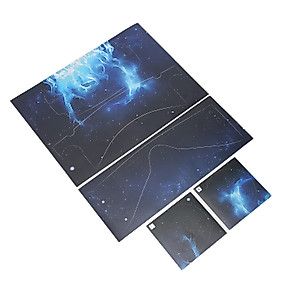 VGEBY VR Glasses Skin Stickers,Protective Skin Decals PVC Removable Glasses Sticker Controller Skin Stickers for Quest 2 Accessories (Blue Fire ) Other Children'S Outdoor Toys