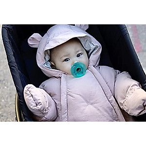 7AM Enfant Winter Baby Snowsuit - Waterproof One Piece Warmer Winter Hooded Snowsuit, Breathable Infant Snowsuit for Baby Girl & Boy, Bunting Bebe Stroller Sac | (Cameo, Medium)