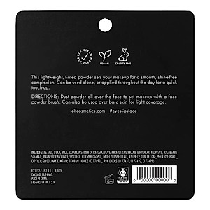 e.l.f. Prime & Stay Finishing Powder, Sets Makeup, Controls Shine & Smooths Complexion, Sheer, 0.18 Oz (5g)