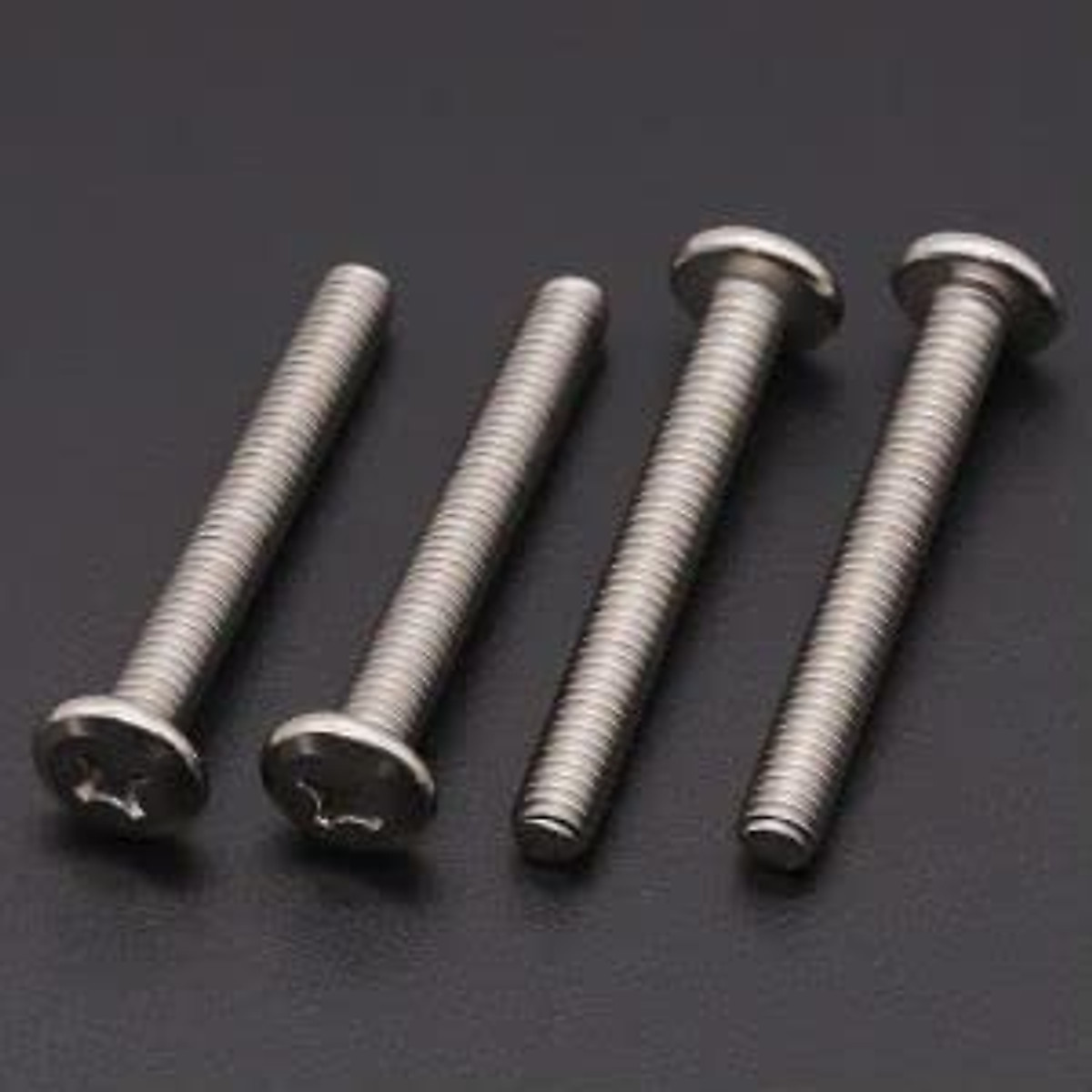 M6-1.0 x 40mm (25 Pack) Stainless Steel Flat Round Head Phillips Drive Machine Screws Furniture Screws Full Thread, Stainless Steel 304 (18-8)