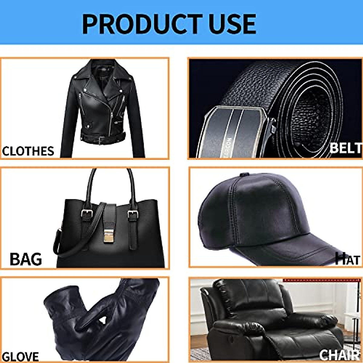 Large Soft Vinyl Upholstery Leather Pebbled Leather Fabric 1 Yard 56.3x36", 0.8mm Thick Faux Synthetic Leather Fabric for Upholstery, Bags, Sofas, Car Seats, Hair Bows, Earrings DIY Crafts (Black)