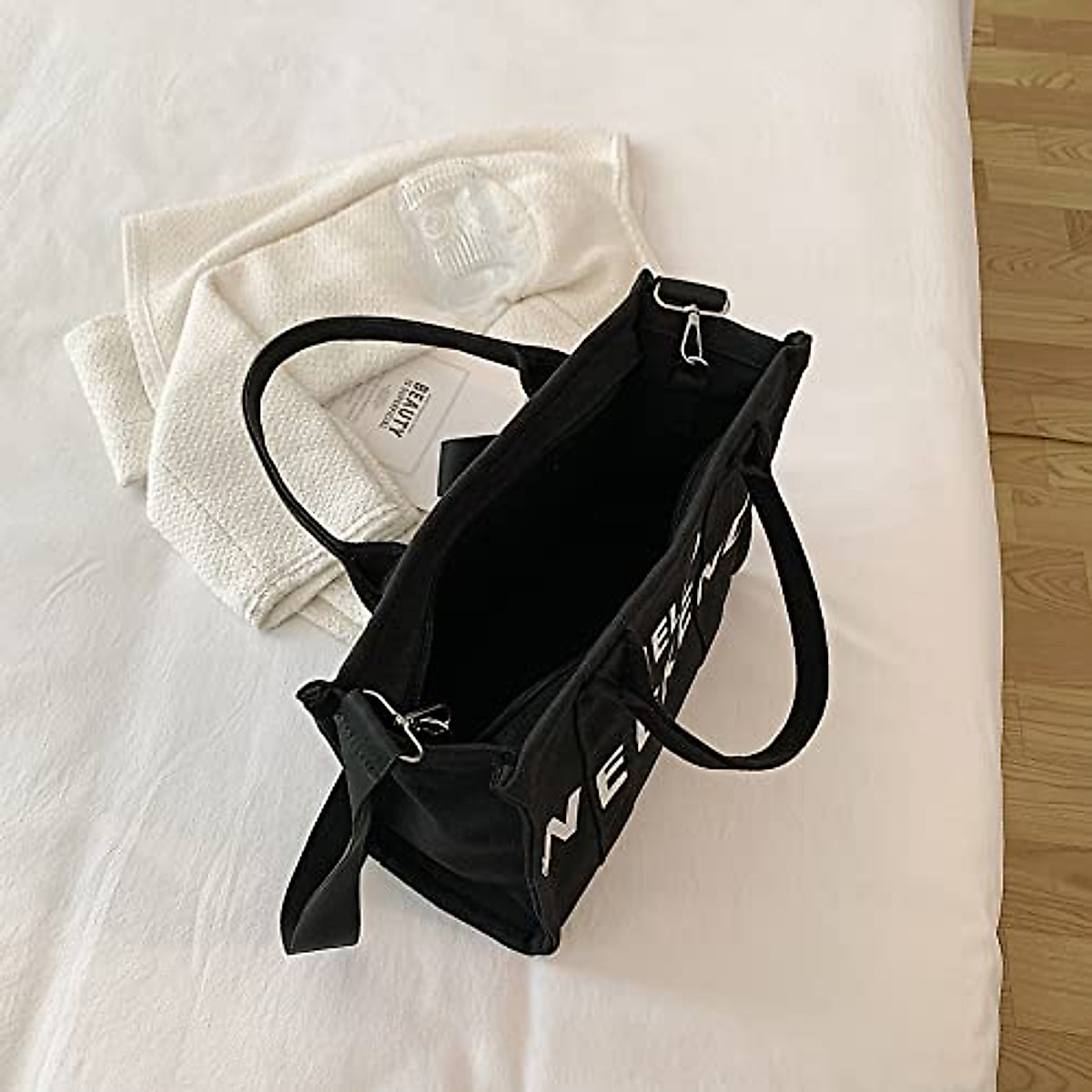 Large Capacity Canvas Women Shoulder Bag Letter Printed Totes Crossbody Bags