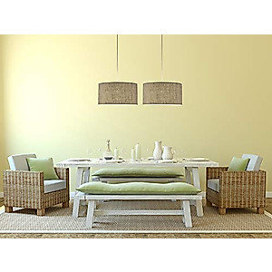 Adesso 4001-18 Harvest Drum Plug-In Pendant, 8 in., 150W Incandescent, 150W CFL, 1 Pendant Lighting, Wheat