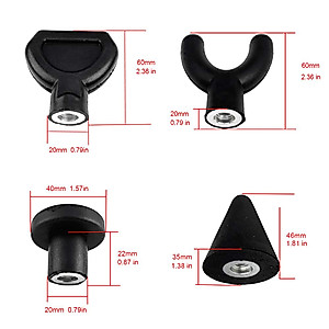 9pcs Jigsaw Massage Adapter Bits Attachment Tips Percussion Massager Ball Heads for Muscle Relaxation