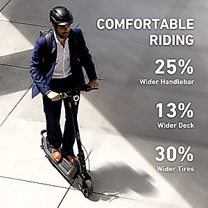 NIU KQi3 Max Electric Scooter, Portable, Folding , 450W Power, 40 Miles Long Range, Max Speed 23.6MPH, 25% Hill Climbing, 265lbs Max Load, Self-Healing Tires for Adults, UL Certified