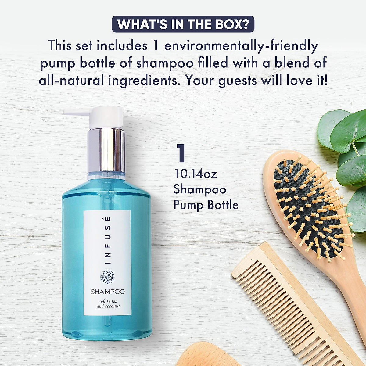 Terra Pure Infuse Shampoo, Retail Size Hotel Amenities, 10.14 oz. (Single)