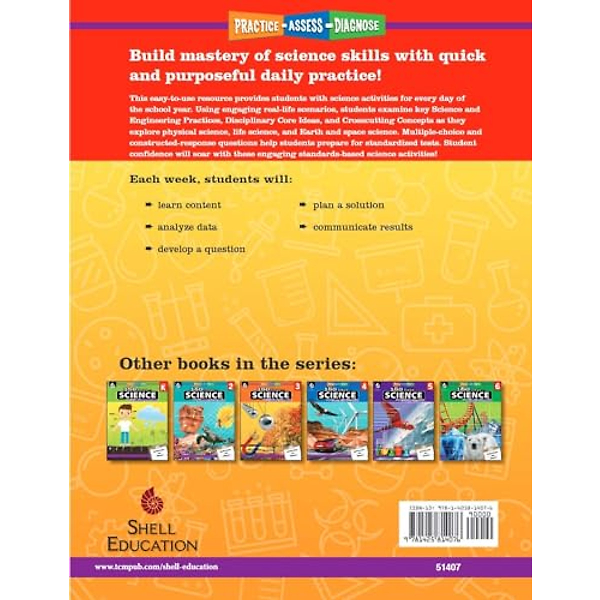 180 Days™: Science, Earth and Space Science for 1st Grade Practice Workbook for Classroom and Home, Cool and Fun Practice Created by Teachers (180 Days of Practice)