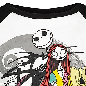 Disney Nightmare Before Christmas Sally Oogie Boogie Toddler Girls 2 Pack Long Sleeve T-Shirts Black/Grey 2T