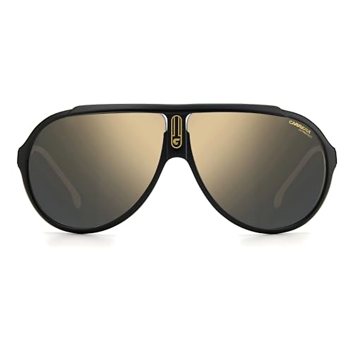 Carrera Unisex Sunglass Style Endurance65/N Pilot, Matte Black/Grey Gold Mirrored, 63mm, 10mm