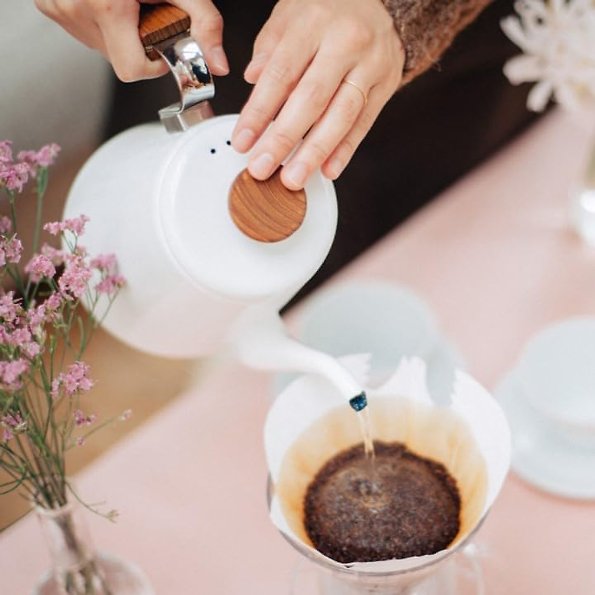 HARIO BDK-80-W Drip-Coffeemakers, One Size, 800 milliliters, White