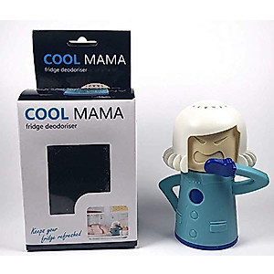 RUITASA Chilly Mama Fridge Odor Absorber, Refrigerator Moisture Absorber & Freshener Holder,Add Baking Soda to Absorb Funky Odors in The Refrigerator(blue)