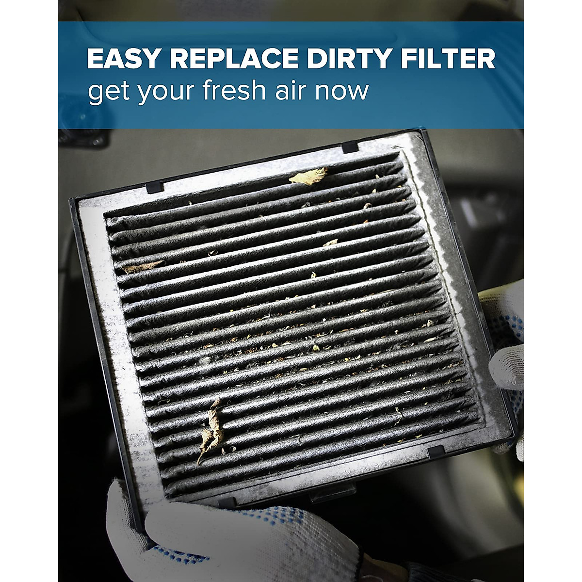 PHILTOP Cabin Air Filter, ACF021 (CF12150) Replace for Expedition, F150, F250, F350, F450, F550 Super Duty, Navigator, Premium Cabin Filter with Activated Carbon Filter