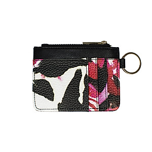 XOXO Women’s Wallet Small Floral Print Saffiano Leather Key Card Id Coin Case Purse XW321491G-42-A56 0