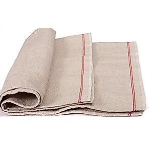 Saint Germain Bakery Premium Professional Bakers Extra Large Couche 35"x26" from France - Heavy Duty Proofing Cloth 100% Natural Flax Linen