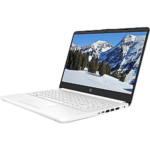 HP Newest 14" Ultral Light Student Laptop, Intel N4120 Quad-Core(> N4020), 16GB RAM, 128GB Storage(64GB eMMC+64GBSD Card), One Year Office 365, WiFi, Webcam, HDMI, USB-A&C, Win 11