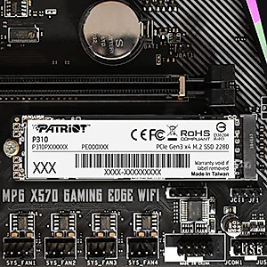 Patriot Memory P310 960GB Internal SSD - NVMe PCIe M.2 Gen3 x 4 - Low-Power Consumption Solid State Drive - P310P960GM28