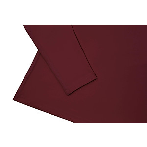 TCA Boys' Pro Performance Long Sleeve Running Compression Base Layer Top - Crew Neck - Cabernet, L Boy (10-12 Years)