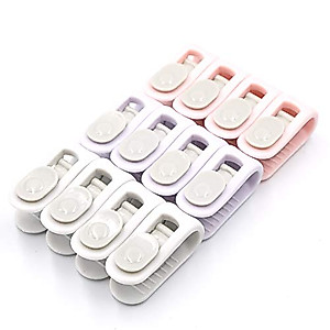 Leyal 12Pcs Colorful Quilt Clips Creative Plastic Quilt Holder for Home