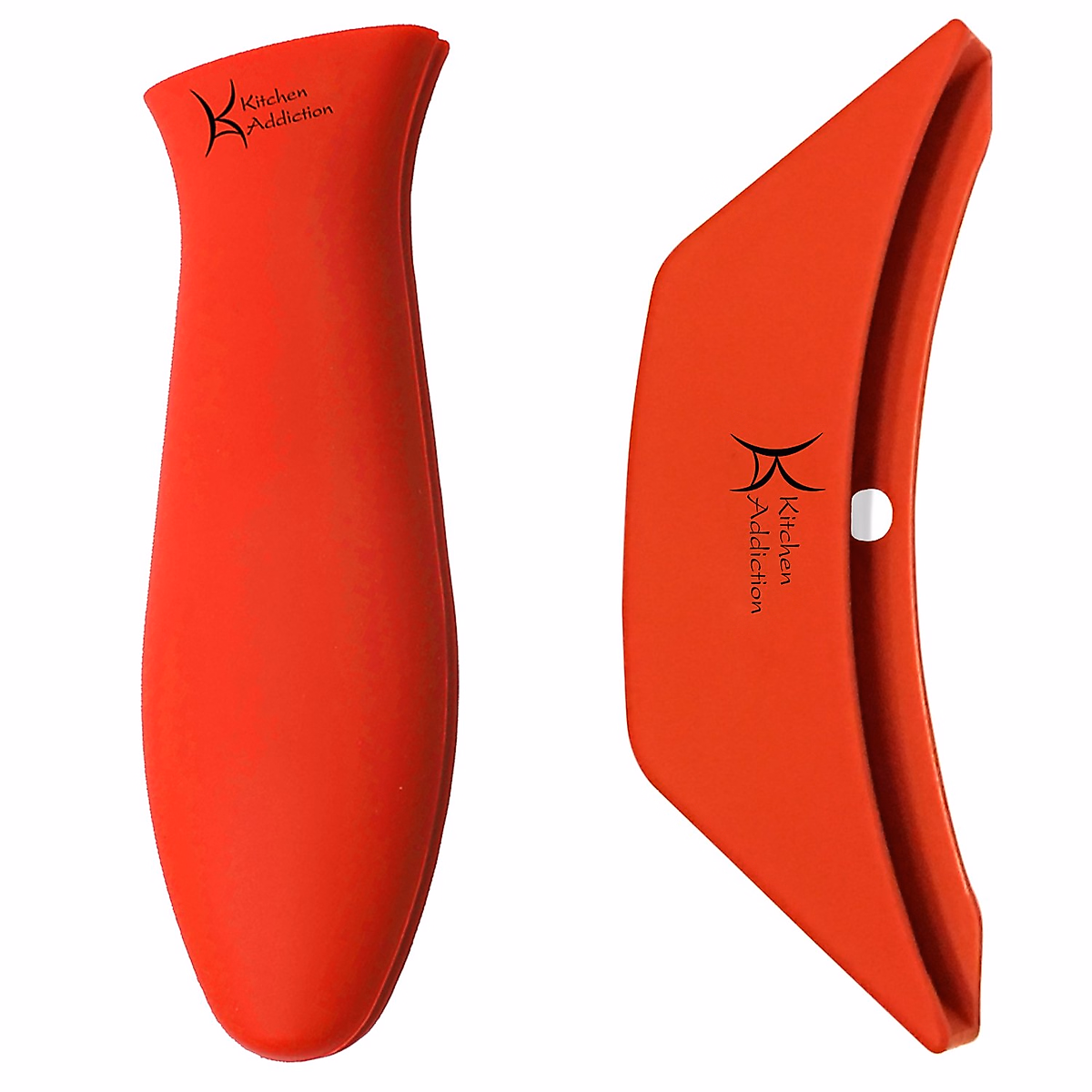 Combo Pack - Silicone Handle Holder Sleeve Plus Silicone Assist Handle (Red)