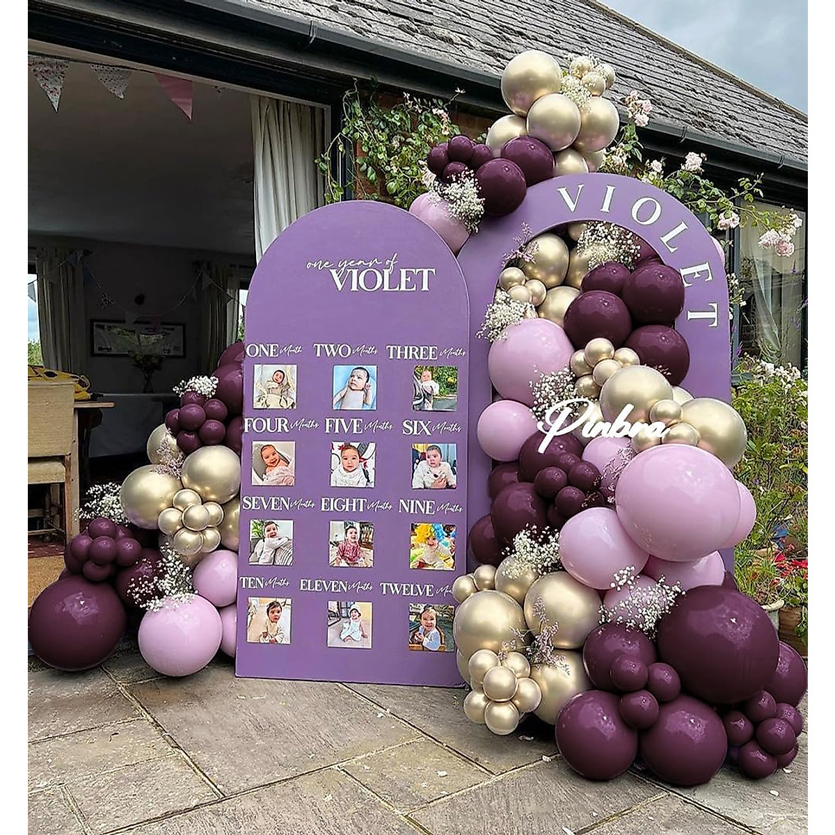 Burgundy Balloons Double Stuffed Dark Purple Balloon Garland Plum Balloons Different Sizes Maroon Mauve Magenta Balloon Arch Kit For Birthday Bridal Shower Wedding Anniversary Party Decorations