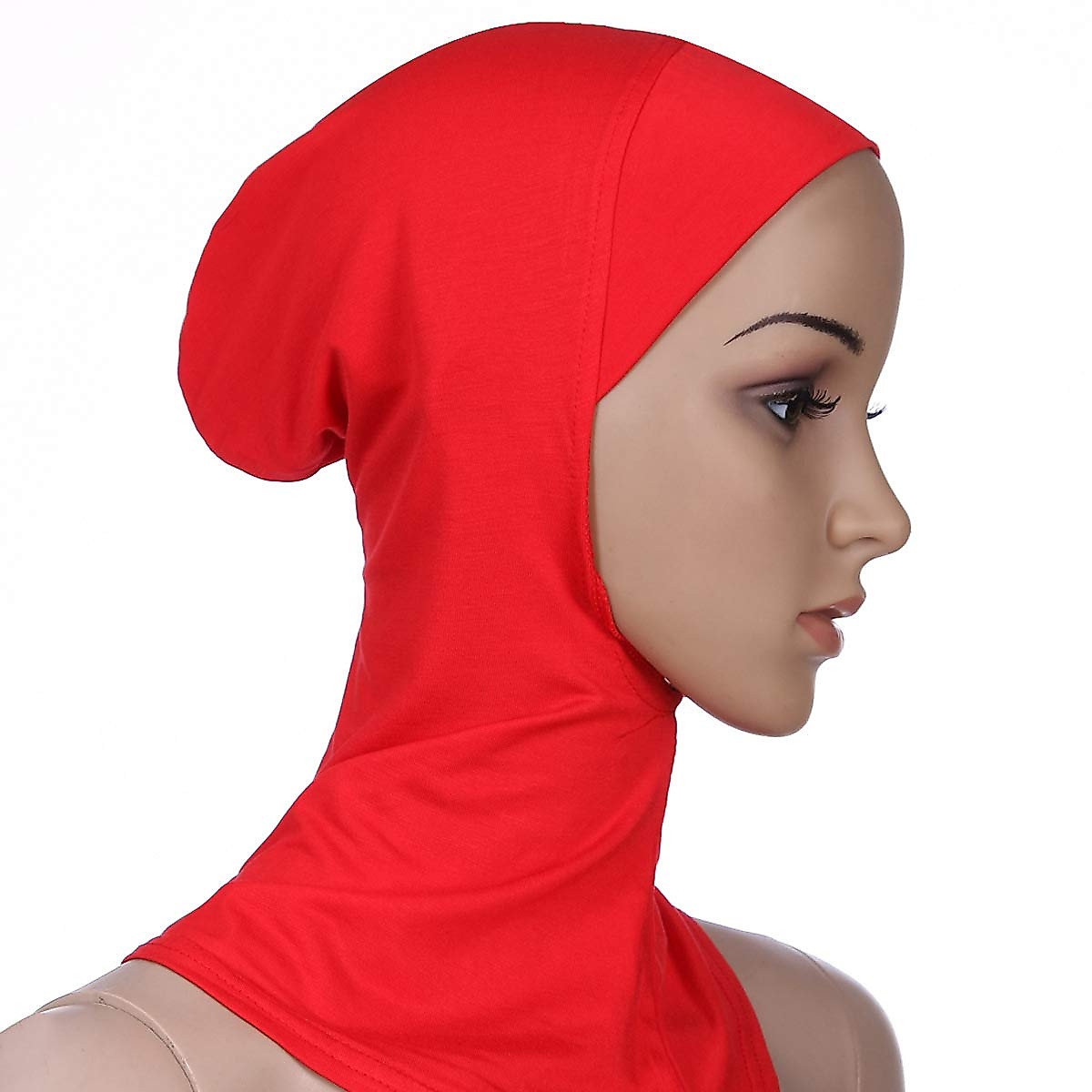Vpang 5 Pack Womens Muslim Mini Hijab Caps Solid Color Modal Islamic Neck Cover Under Scarf Head Wear Cap (Set 2)
