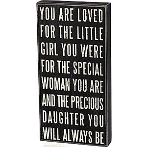 Primitives by Kathy 19000 Classic Box Sign, 7 x 14-Inches, You are Loved
