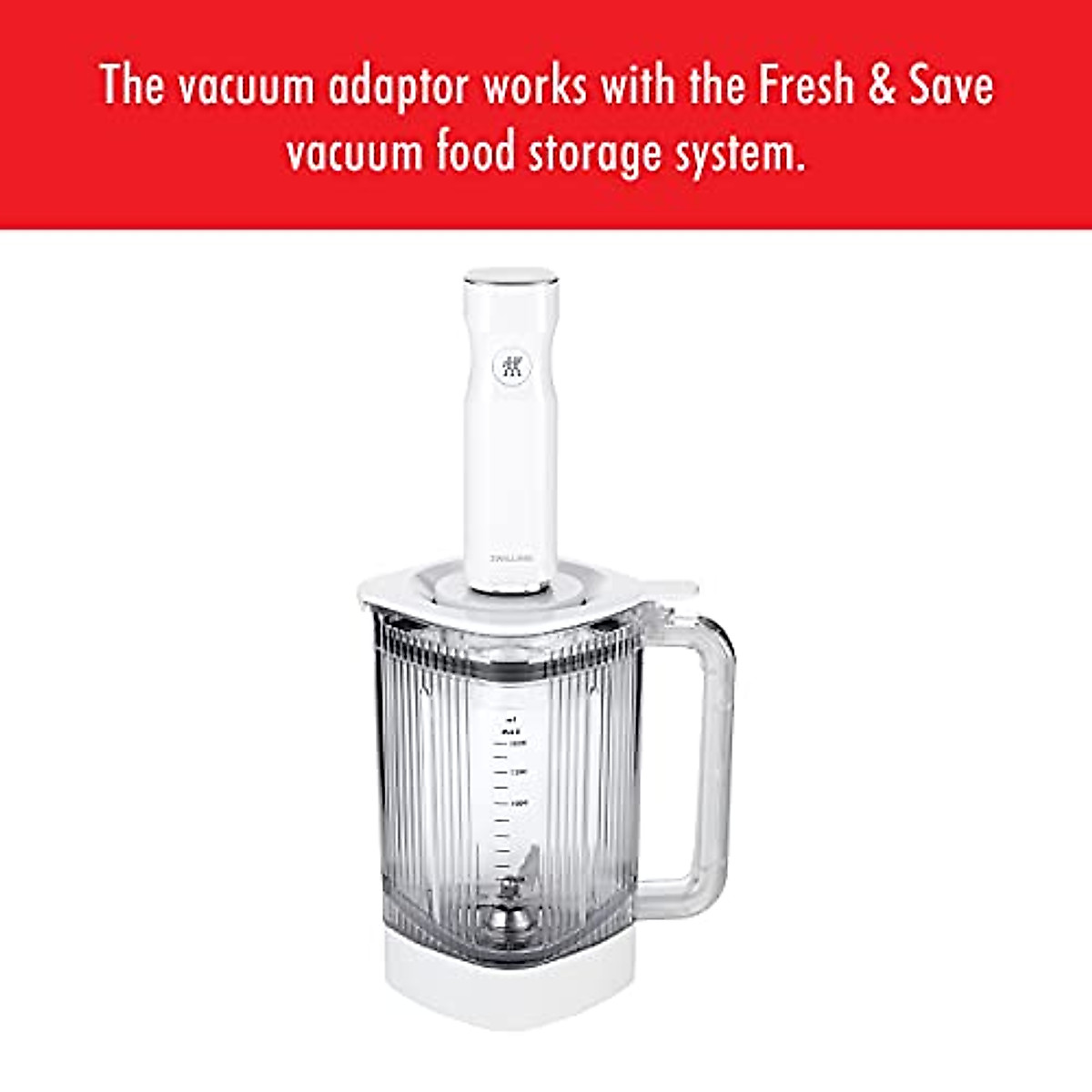 ZWILLING Enfinigy 60-oz Power Blender Jar with Cross Blade and Vacuum Lid - White