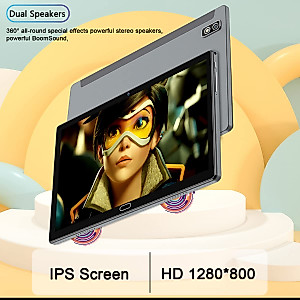 2024 Newest Android Tablet, 10 Inch Tablet with Keyboard, 4G Cellular Tablets 64GB Storage 512GB Expandable, 4G RAM Octa-Core 13MP Camera, Large Battery, Keyboard Mouse Case Stylus, WIFI Bluetooth GPS