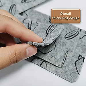 3Pcs Pot and Pan Protectors,3 Different Size Anti-Slip Pan Protectors for Stacking ，Use for Storing Pots, Pans, Frying Pans, Bowls or Other Cooking Utensils(11" × 11"/14" × 14"/15" × 15")