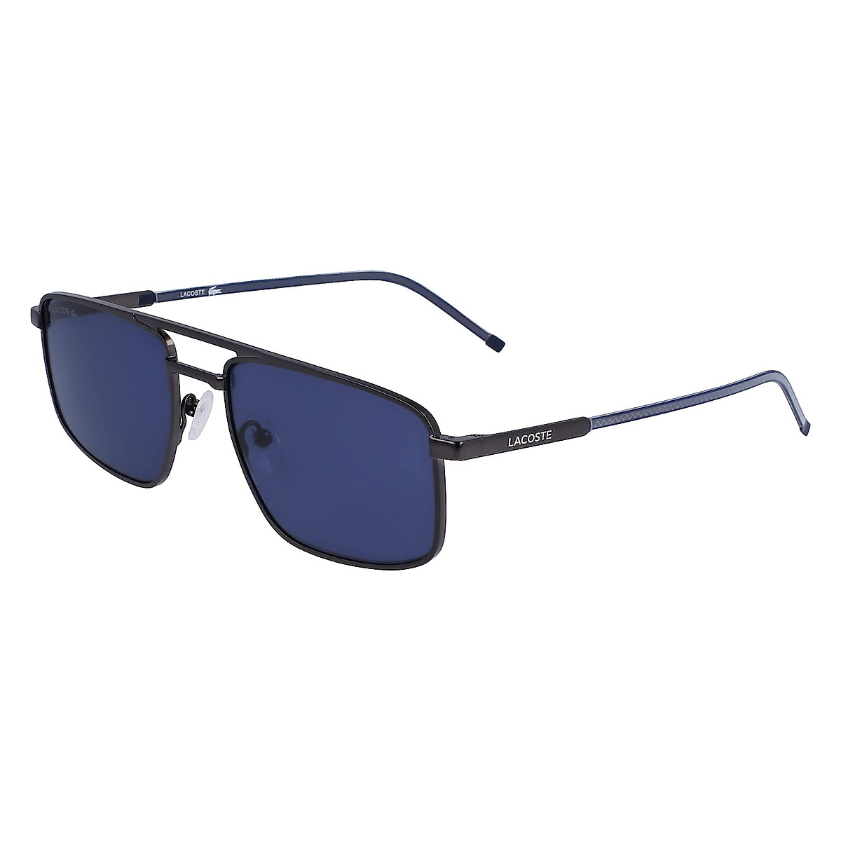 Lacoste Men's Sunglasses L255S - Matte Dark Grey with Solid Blue Lens
