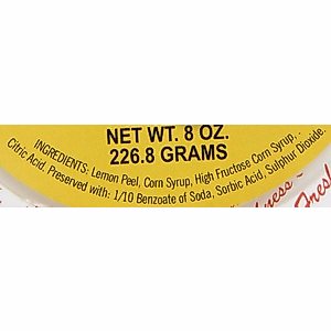 Paradise Diced Lemon Peel, 8 Ounce (Pack of 1)