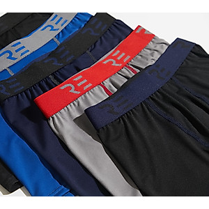 5 Pack:Youth Boys Compression Shorts Performance Boxer Briefs Athletic Spandex Underwear Base Layer Basketball Biker Sports Active Soccer Training Football Sports Gym Teen Running-Set 4, XL (14/16)