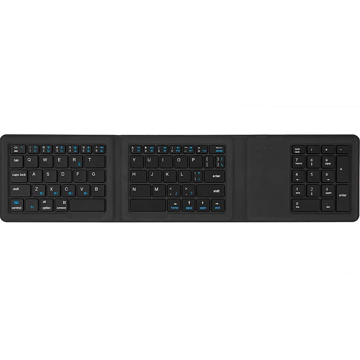FahanTech Multi-Sync Foldable Travel Keyboard with Full Number Pad (Number Pad)