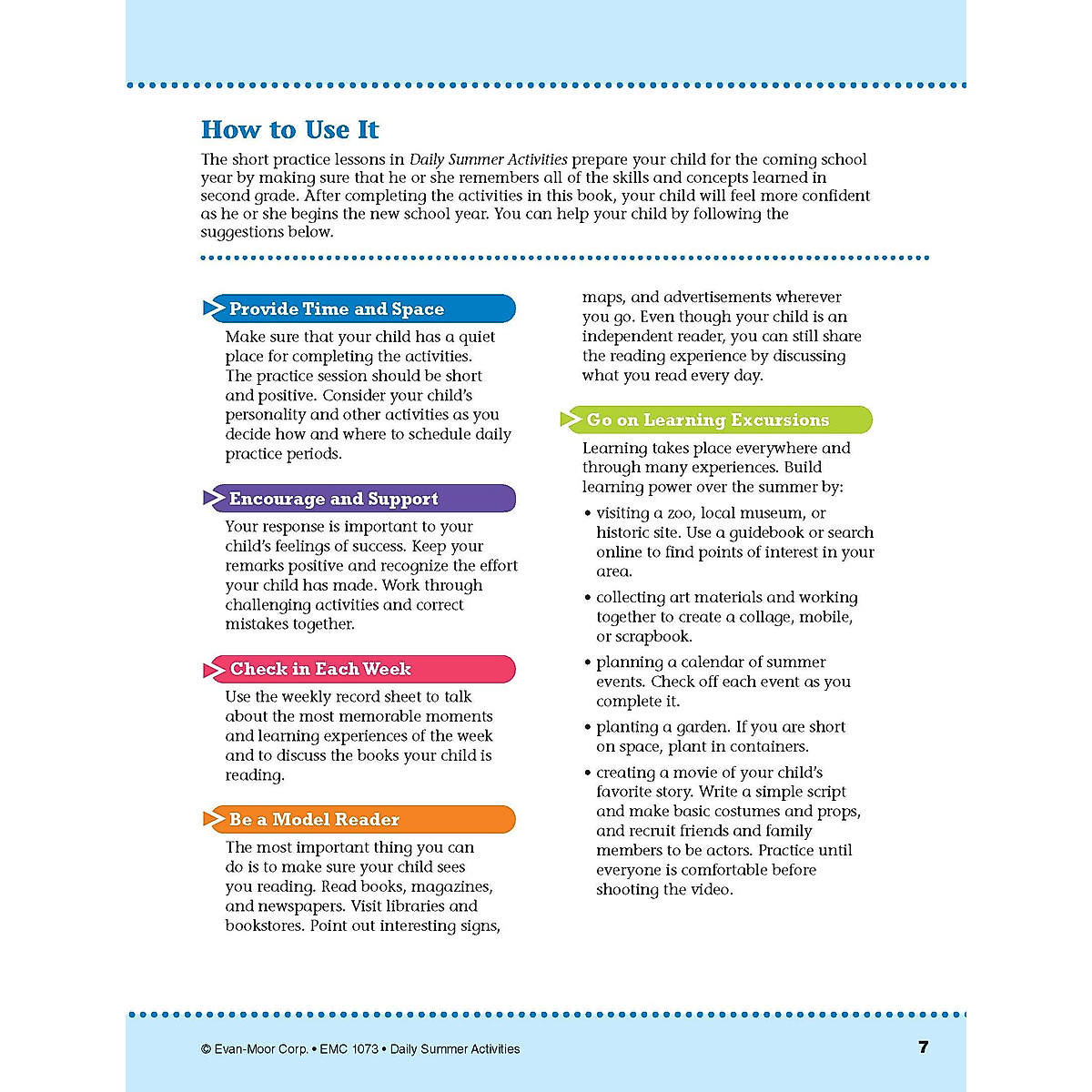 Evan-Moor Daily Summer Activities, Grade 2-3