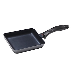 Swiss Diamond Japanese Omelet Pan (Tamagoyaki) 5"x7" HD Nonstick Induction Diamond Coated Aluminum Dishwasher & Oven Safe Grey