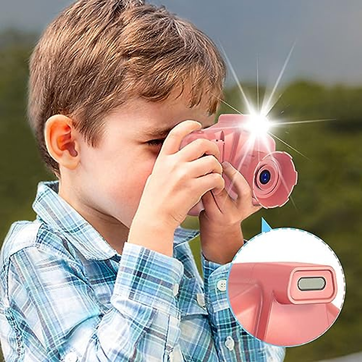 Children Video Camera, Kids Digital Print Camera 1440P 110 Degree Lens with Fill Light for Boys Girls (#2)