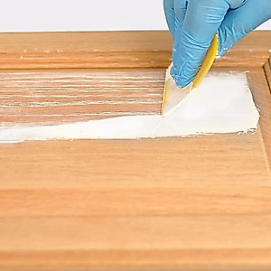Aqua Coat Water Based White Cabinet Wood Grain Filler Gel, Fast Drying, Low Odor White Wood Filler, Premium Cabinet Grain Filler for Upgrades, Repairs & Restorations. (Quart)