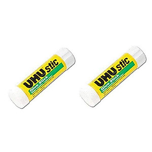 UHU 99655 Stic Permanent Clear Application Glue Stick, 1.41 oz (2 Pack)
